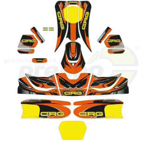 Aufklebersatz Bodywork CRG KG 507/508 Modell: 2022/2023 prespo kart ...